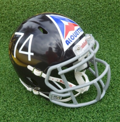MONTREAL ALOUETTES CFL 1974 STYLE FOOTBALL MINI SPEED HELMET | eBay