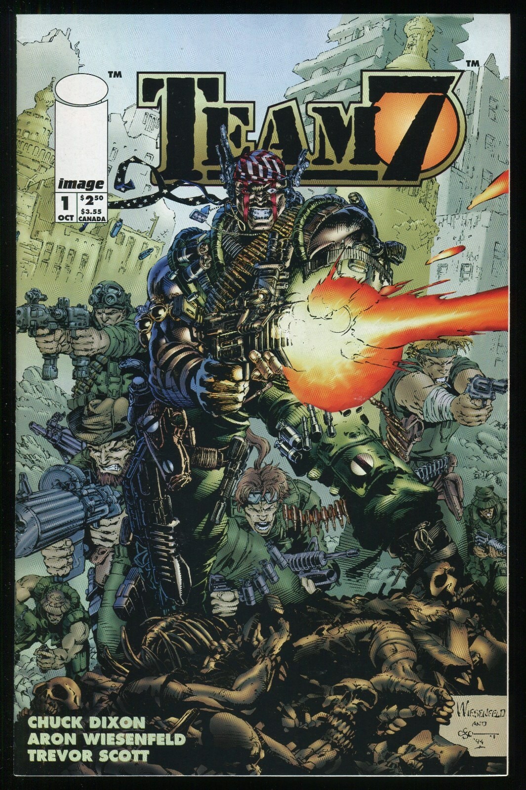 Team 7 Comic Set 1-2-3-4 + Variant 1 Image 1st Mini-Series 1994 Special ...