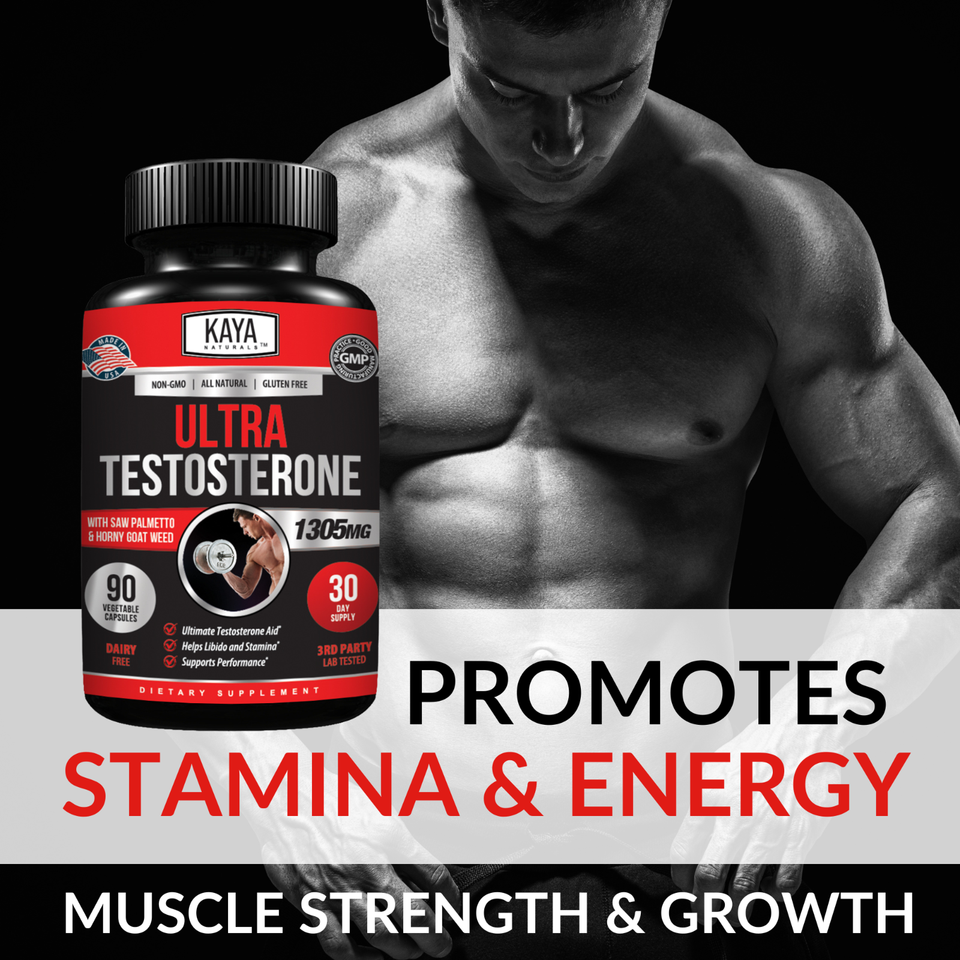 Natural Testosterone Booster 90ct Increase Energy Improve Muscle ...