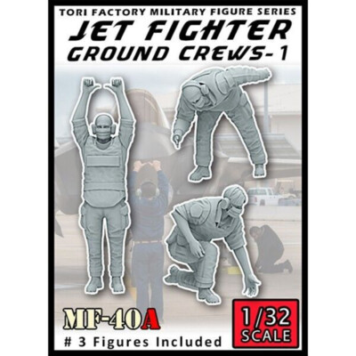Tori Factory MF-40A 1/32 Jet Fighter Ground Crew Resin Figure Model Kit ...