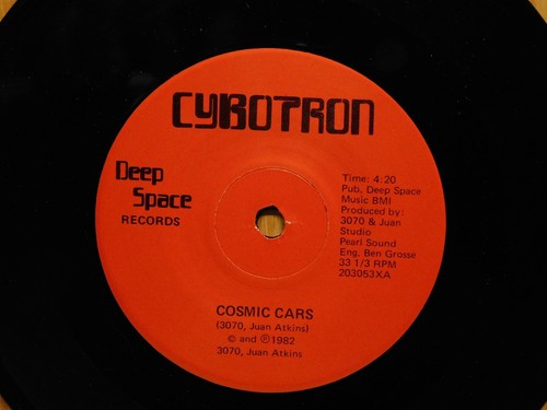 Cybotron Techno Electro Juan Atkins Detroit 33 Cosmic Cars bw The Line ...