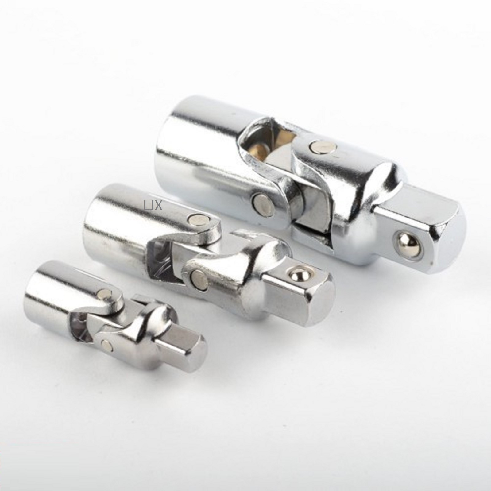 3pc 1/2" 1/4" 3/8" Drive Universal Joint Socket Set Flex U Joint Wobble ...