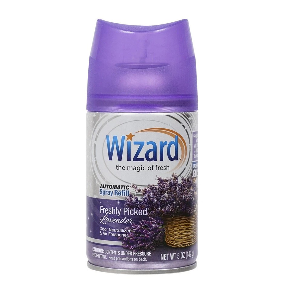 12 Wizard Automatic Spray Refill Freshly Picked Lavender 5 oz.FIT GLADE ...