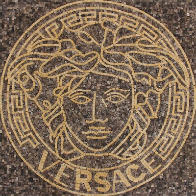 Mosaic Marble Medusa Square Home Garden Luxury Tile Art | eBay