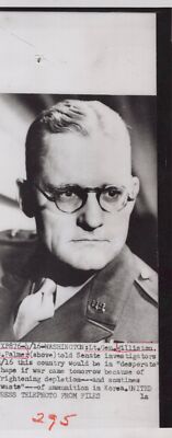 1953 Lieutenant General Palmer Washington D.C. Military Concerns Press ...