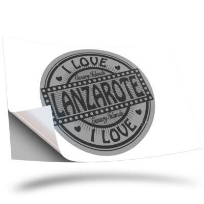 1 x Vinyl Sticker A2 - BW - Lanzarote Canary Islands Travel #35028 ...