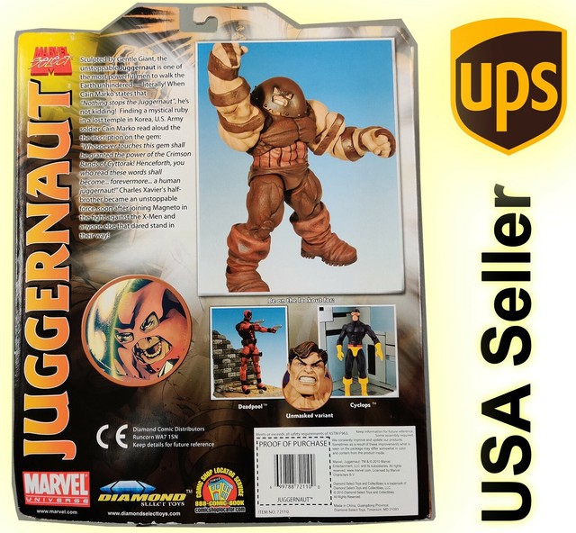 Juggernaut RARE Variant No Helmet Marvel Diamond Select Action Figure ...