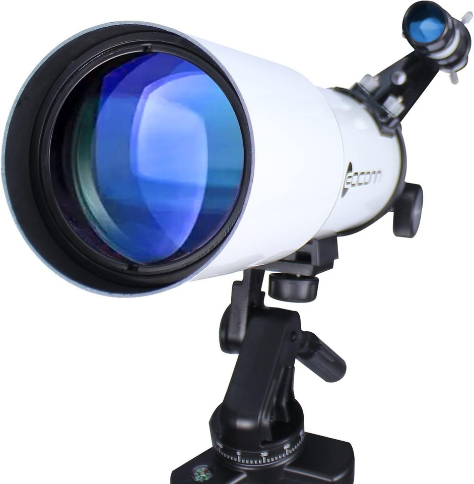 80mm Refractor Telescope for Adults & Kids – 600mm Portable Travel ...