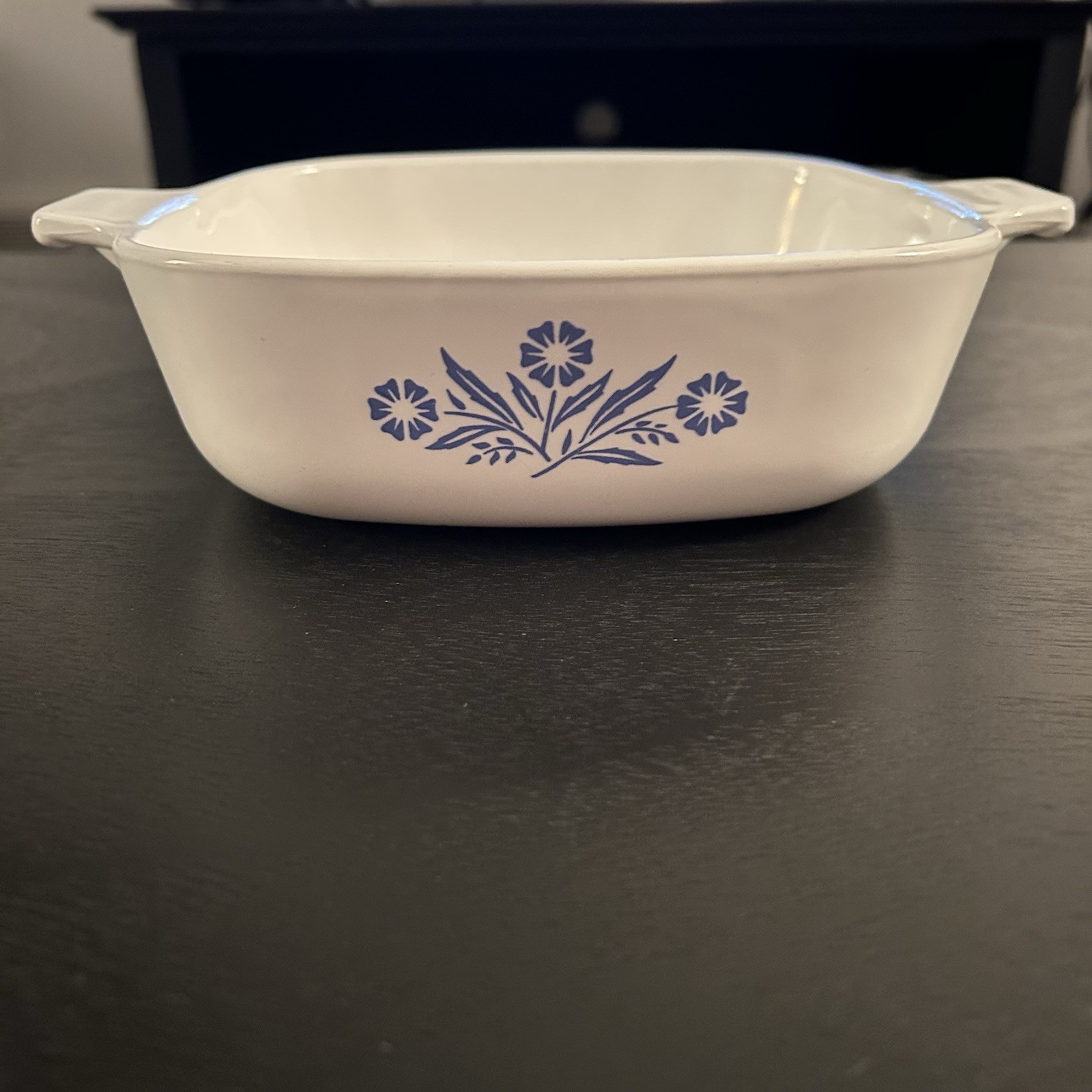 Rare Vtg 1961-66 Corning Ware Blue Cornflower, P-1-B, 1qt. 7" Black ...