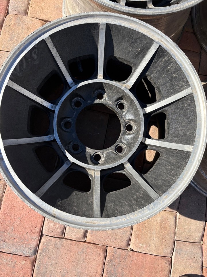 SET of 4 Vintage 8-Lug VECTOR Wheels Ford Chevy Dodge 4x4 3/4 Ton 16.5 ...