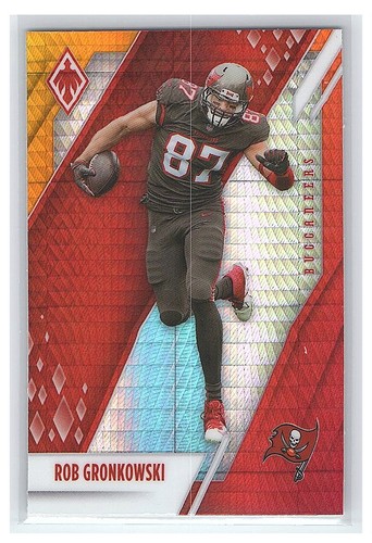 2021 Panini Phoenix Rob Gronkowski Tampa Bay Buccaneers #3 FIRE BURST ...