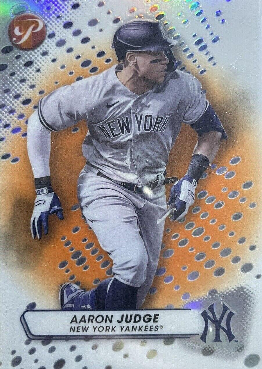 2023 Topps Pristine - Aaron Judge #99 Orange Refractor /25 for sale ...