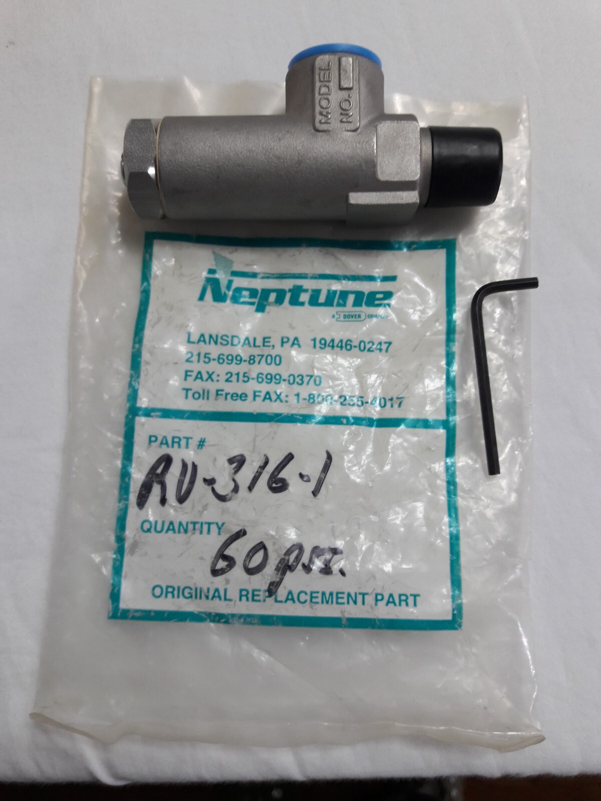 Neptune RV316-1 Pressure Relief Valve 1/2” NPT, 75PSI | eBay