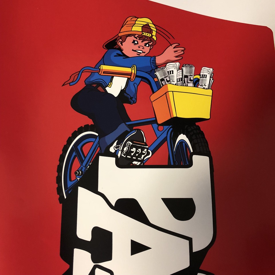 Paperboy Custom Side Art - Arcade Video Game - Atari System 1 Dedicated ...