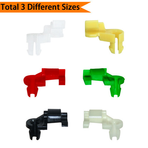 24PCS Car Nylon Rivets Door Lock Rod Clips 5mm Rod Size Push Clip ...