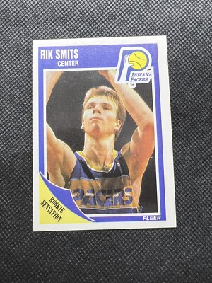1989 FLEER #68 RIK SMITS RC ROOKIE CARD INDIANA PACERS | eBay