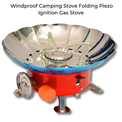 Camping Stove Windproof 2800W Folding Gas Cooking Burner Portable Mini ...