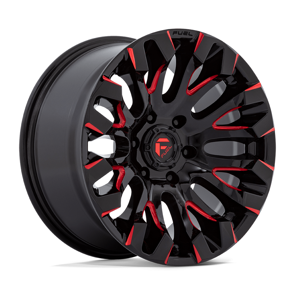 Fuel D829 Quake Gloss Black Milled Red Tint Rim: 18x9, 6x139.7/6x5.5 ...