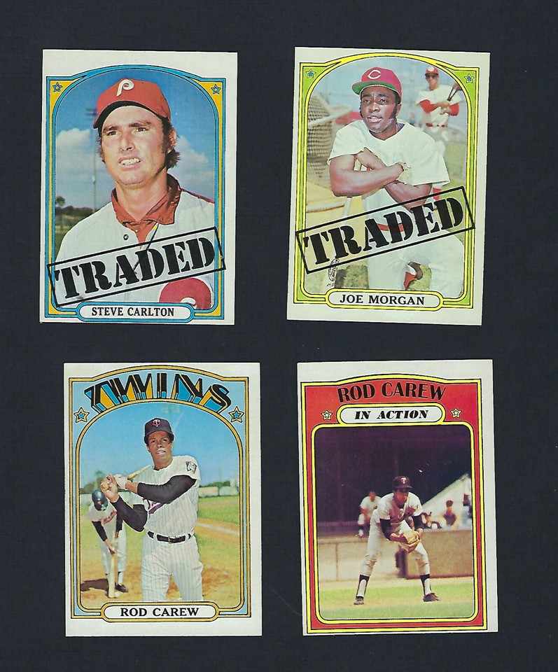 1972 TOPPS BASEBALL COMPLETE SET - 787 CARDS - HIGH GRADE - EX - MINT ...