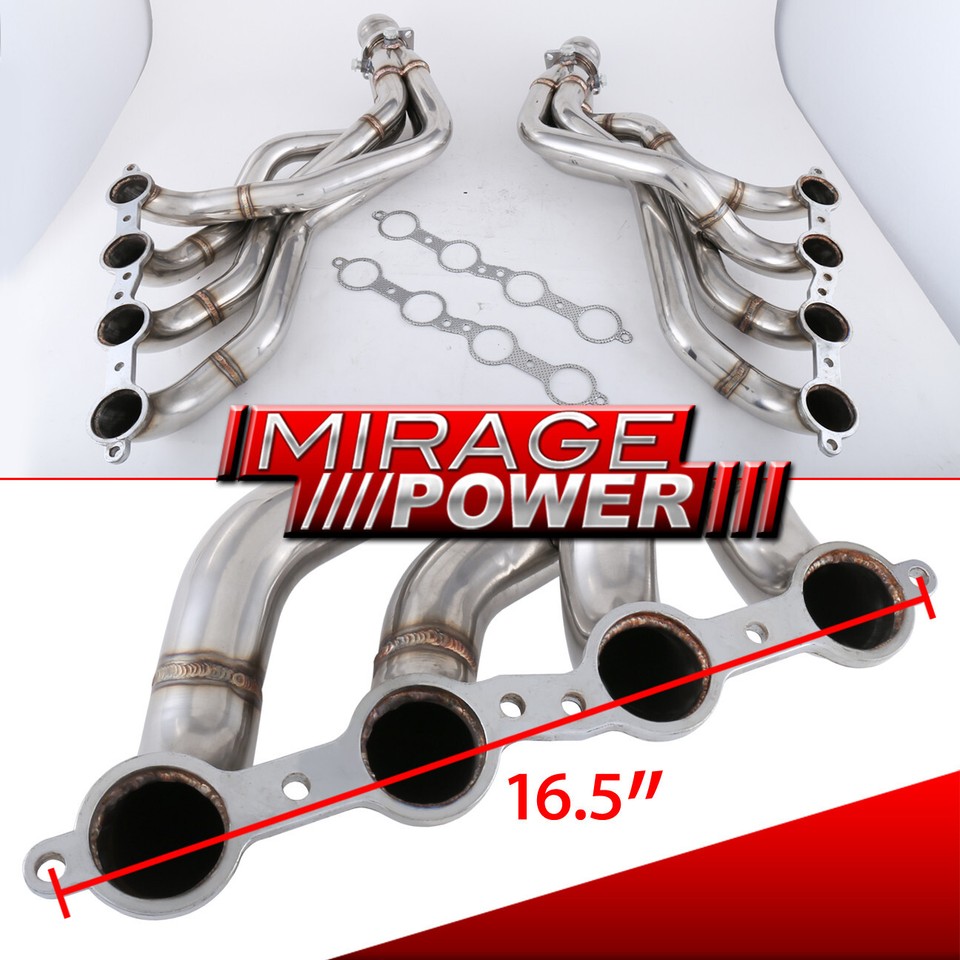 For 10-15 Camaro SS ZL1 LS3 L99 Stainless Exhaust 4-1 Long Tube Headers ...