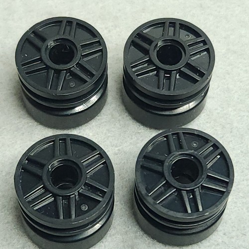 LEGO 55981 Black Wheel 18mm D x 14mm Pin Hole Shallow Spokes Genuine ...