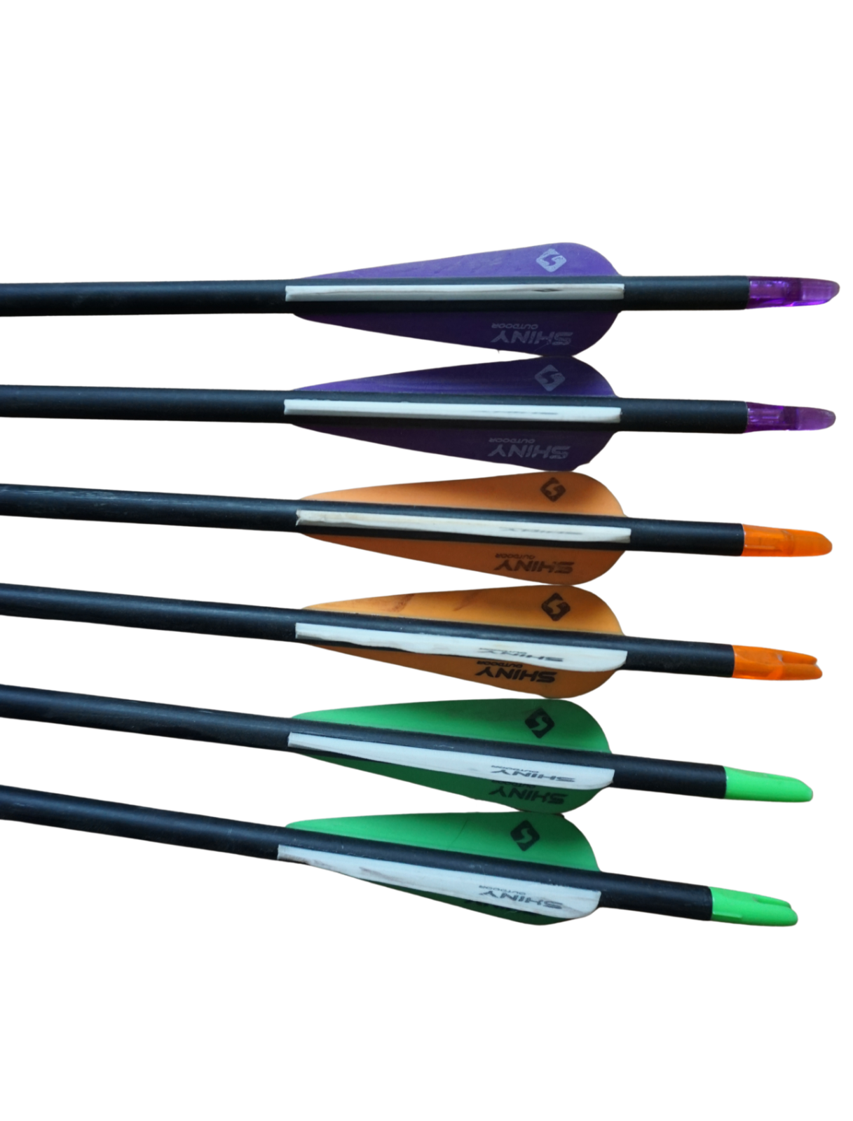 Pack of 6 Tiger Archery Carbon Practice Arrows for Compound & Recurve ...