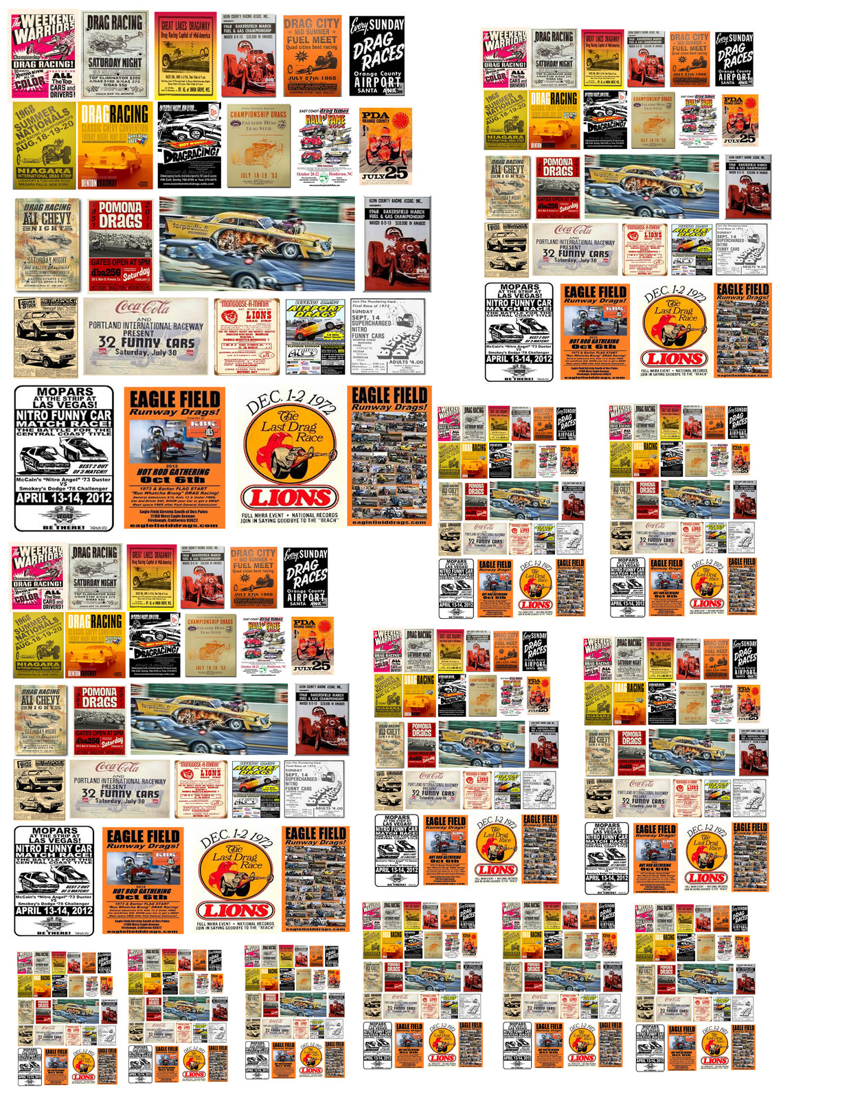 1:24 1:32 1:43 1:64 DRAG RACING POSTERS DECALS FOR DIECAST & OTHER ...