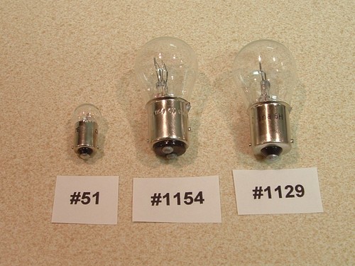 #1154 bulbs Chevrolet 1954 1953 1952 1951 1949 1948 1947 1946 1944 tail ...