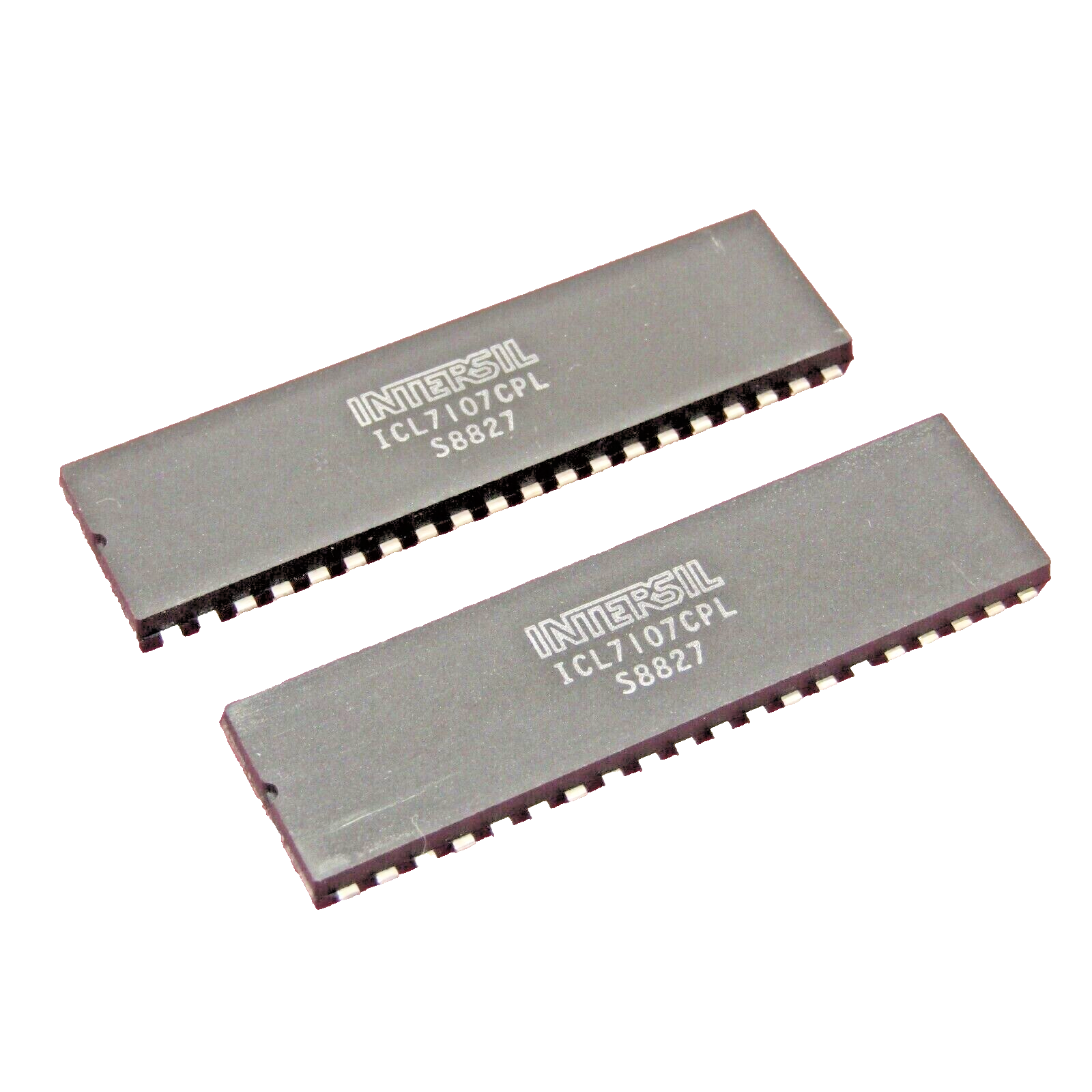 Lot of 2 ICL7107 ICL7107CPL Original Intersil 3 1/2 Digit LED Driver ...
