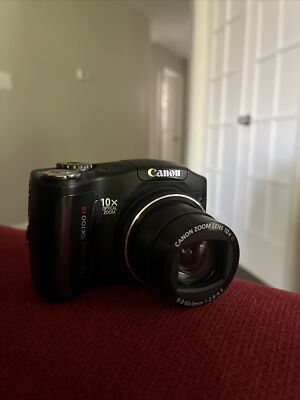 Canon PowerShot SX100 IS 8.0MP Digital Camera - Black 13803087758 | eBay