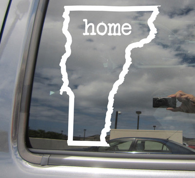 Vermont Home State Outline America Car Window Vinyl Die-Cut Decal ...