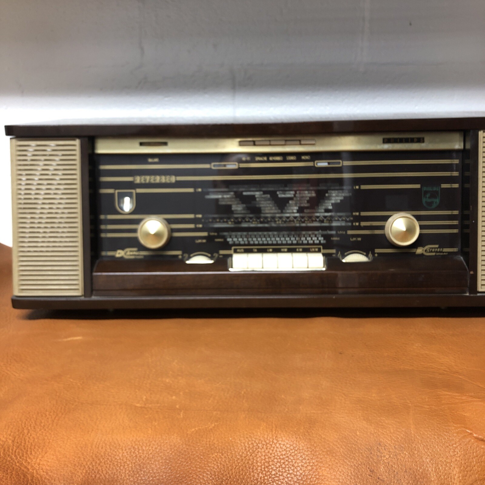 Philips Stereo Reverbeo Hifi Tube Radio B7X14A Rare Vintage Antique ...