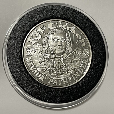 Kit Carson Nevada Pathfinder Mini Nugget Coin 2 Troy Oz .999 Fine ...