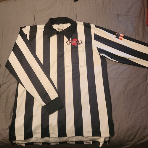 Smitty Long Sleeve Football Officials Referee Shirt XL MHSAA | eBay