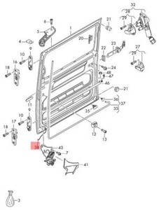 Genuine Bowden Cable VW Campmobile Typ2 Transp. Lt Campmobile-T5 T6 ...