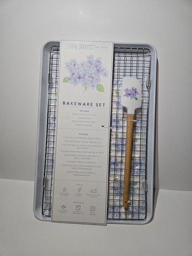 Sara Fitz 11"x17" Sheet Pan with Cooling Rack, Spatula and 25 Pieces of ...