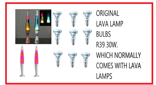 Dimmable light bulb R39 30w SES E14 Small Edison Screw Reflector Lava ...