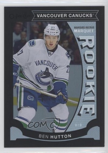 2015 Upper Deck O-Pee-Chee Update Black Rainbow Foil /100 Ben Hutton ...