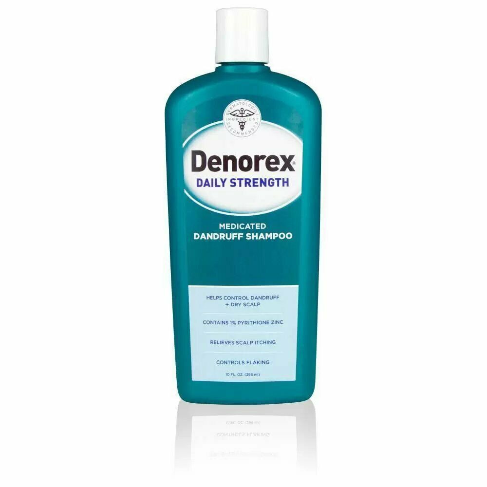 Denorex Medicated Dandruff Shampoo Daily Strength Scalp Itch Gentle ...