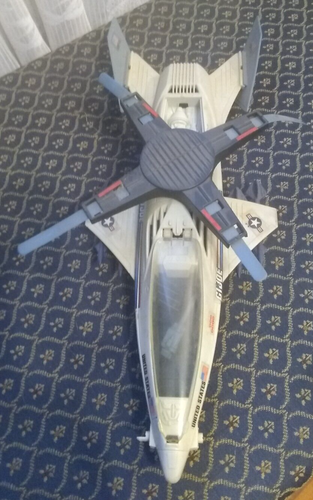 GI Joe 1988 SKYSTORM X-WING CROSS WING CHOPPER with 6 missiles damaged ...