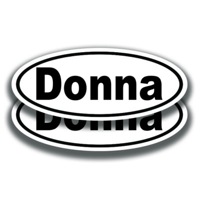 DONNA NAME DECALs 2 Stickers Bogo Car Truck Bumper Window | eBay
