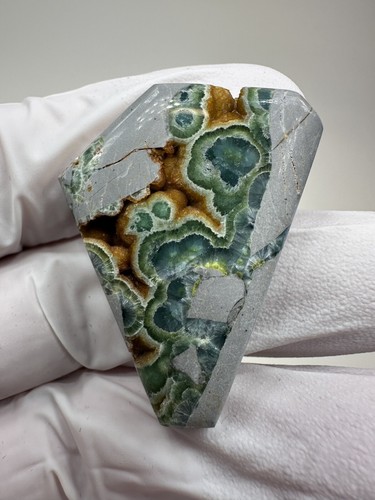 RARE (80 ct.) Polished Green Wavellite Cabochon from Avant, Arkansas | eBay