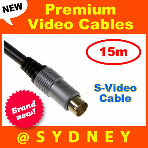 High Quality ISIX Pro HQ S-Video Cable 15M RRP$99.95 IQC1150 New Sealed ...