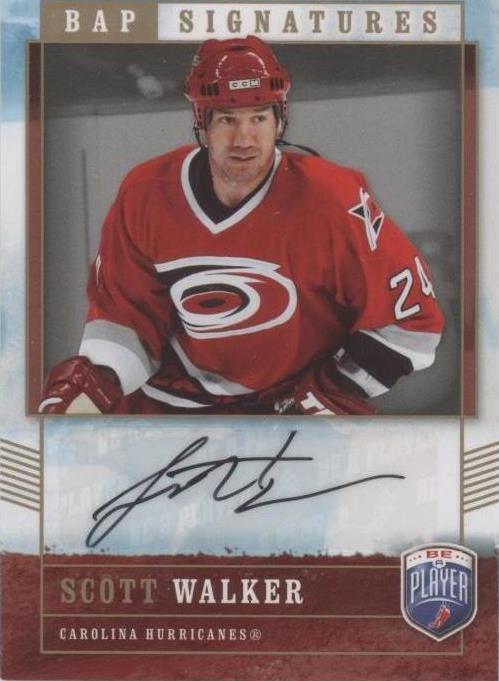 2006-07 Upper Deck Be a Player - Signatures Scott Walker #WA (AU) for ...