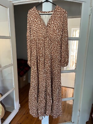 coven & co leopard print maxi dress from feline collection ss19 | eBay
