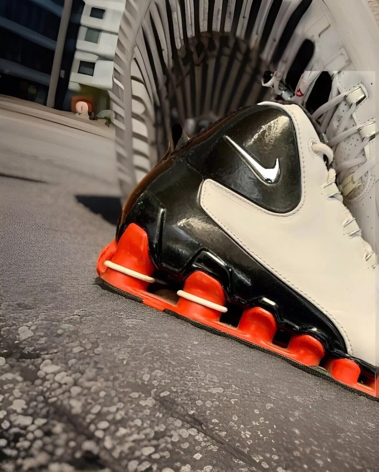 [VINTAGE] NIKE SHOX VC 3 III VINCE CARTER PATENT LEATHER WHITE/BLACK ...