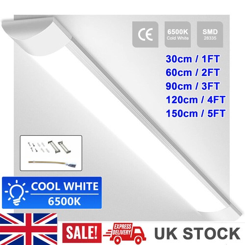 5FT LED Strip Lights Batten Tube Light Office Shop Garage Ceiling Lamp ...