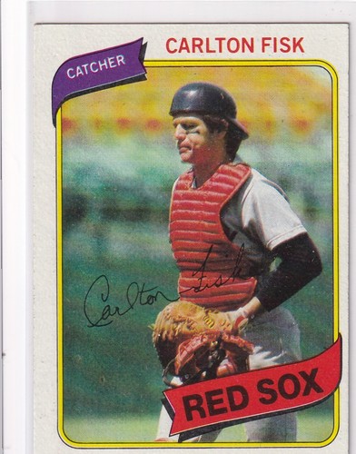 1980 TOPPS CARLTON FISK CARD #40 NM-MINT OC | eBay
