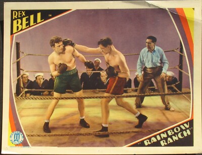 LOBBY CARD – ORIG. 1933 – REX BELL – GREAT BOXING SCENE | eBay