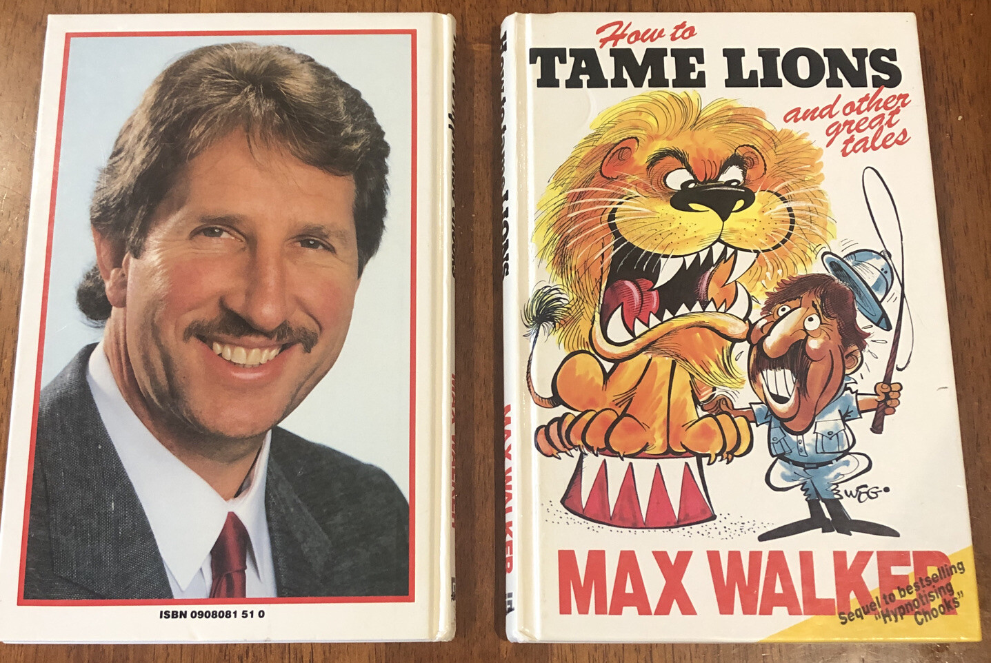 Max Walker Books x2 How To Hypnotise Chooks & How To Tame Lions | eBay